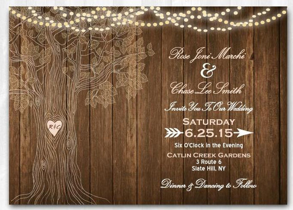 rustic wedding invitations templates